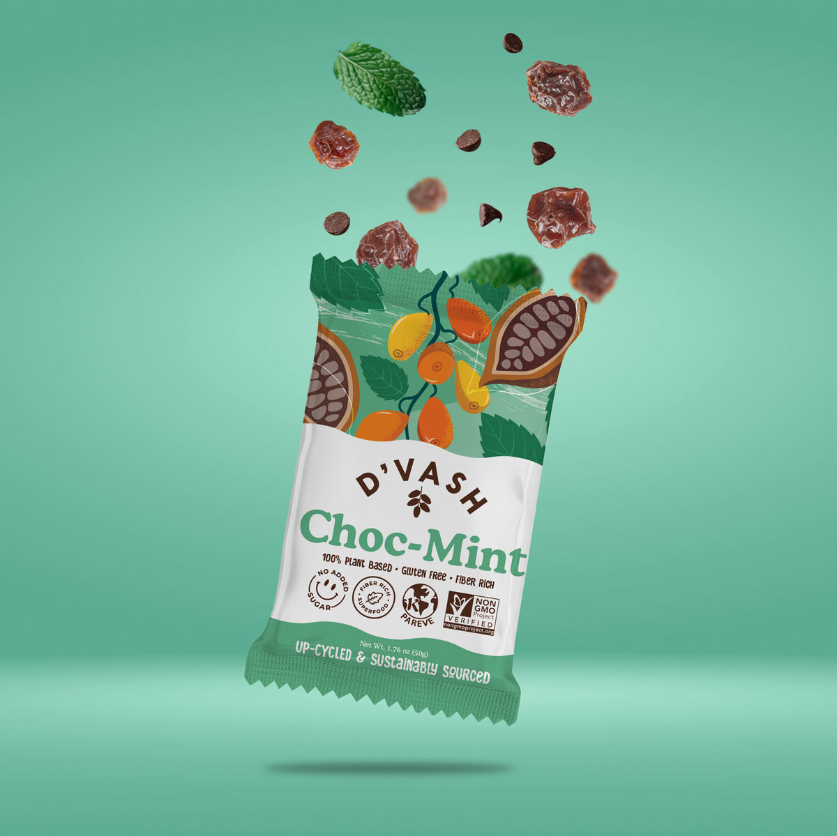Single Mint Date Bar | D'vash Organics